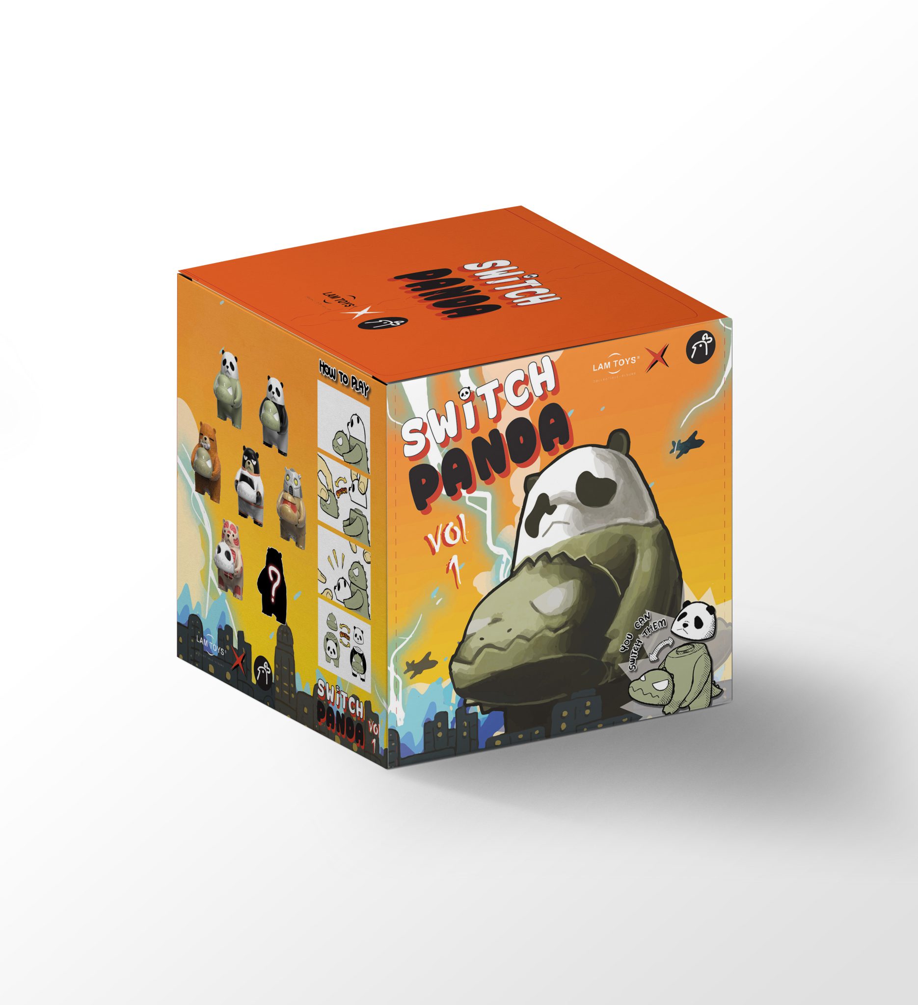 กล่องสุ่ม Switch panda Blind box 8 cm - Kai3OnlineStore
