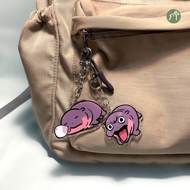 พวงกุญแจสุ่ม หมูเด้ง V1 [Moodeng Keychain Mystery V1] - Kai3OnlineStore